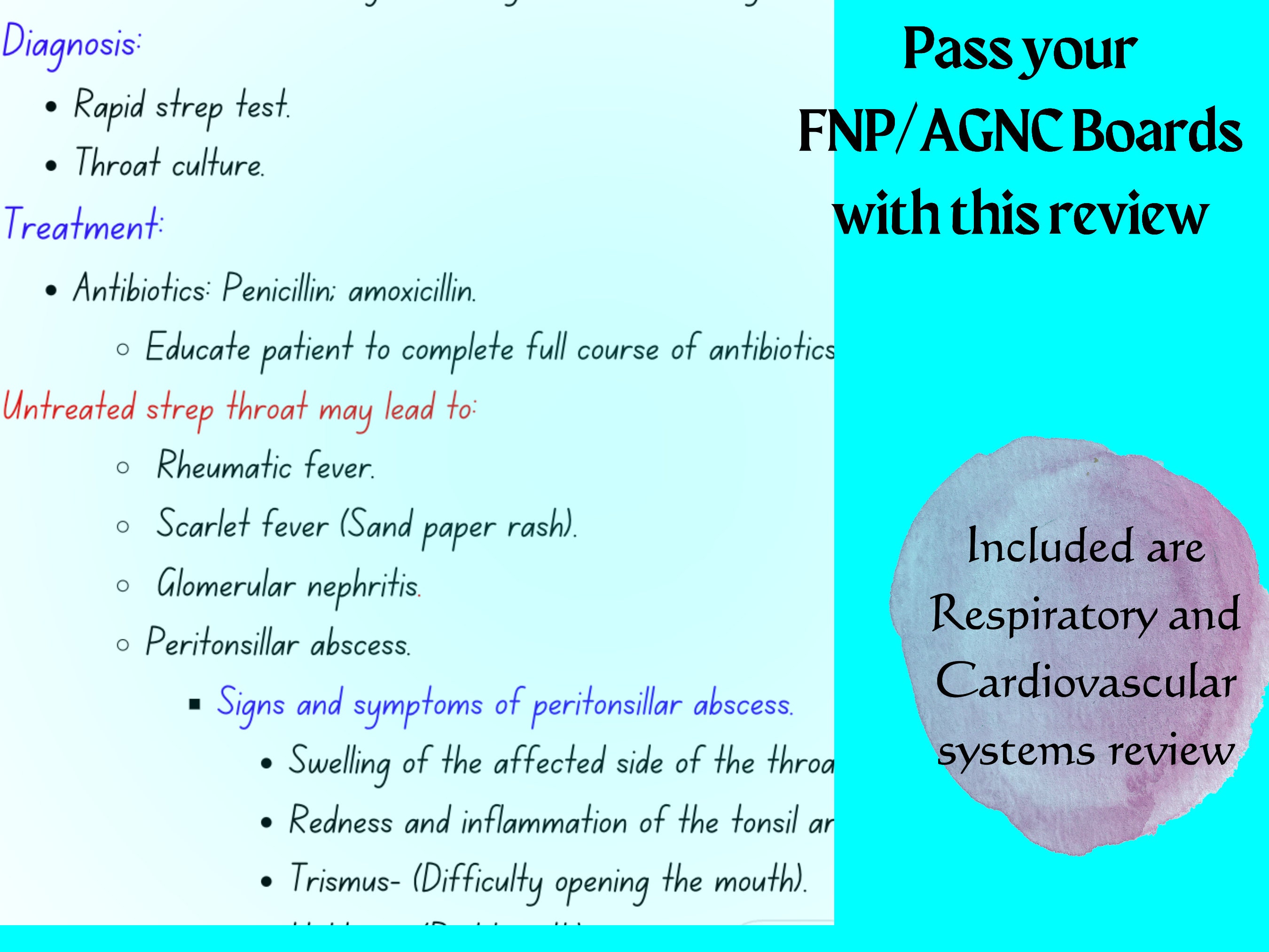 Pass AANP/ANCC Boards With This Review, FNP Review, Nurse Practitioner ...