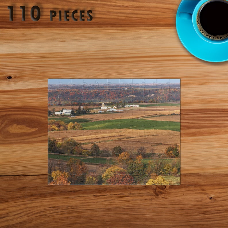 Iowa Fall Countryside Jigsaw Puzzle: Midwest Nature Photography - Etsy
