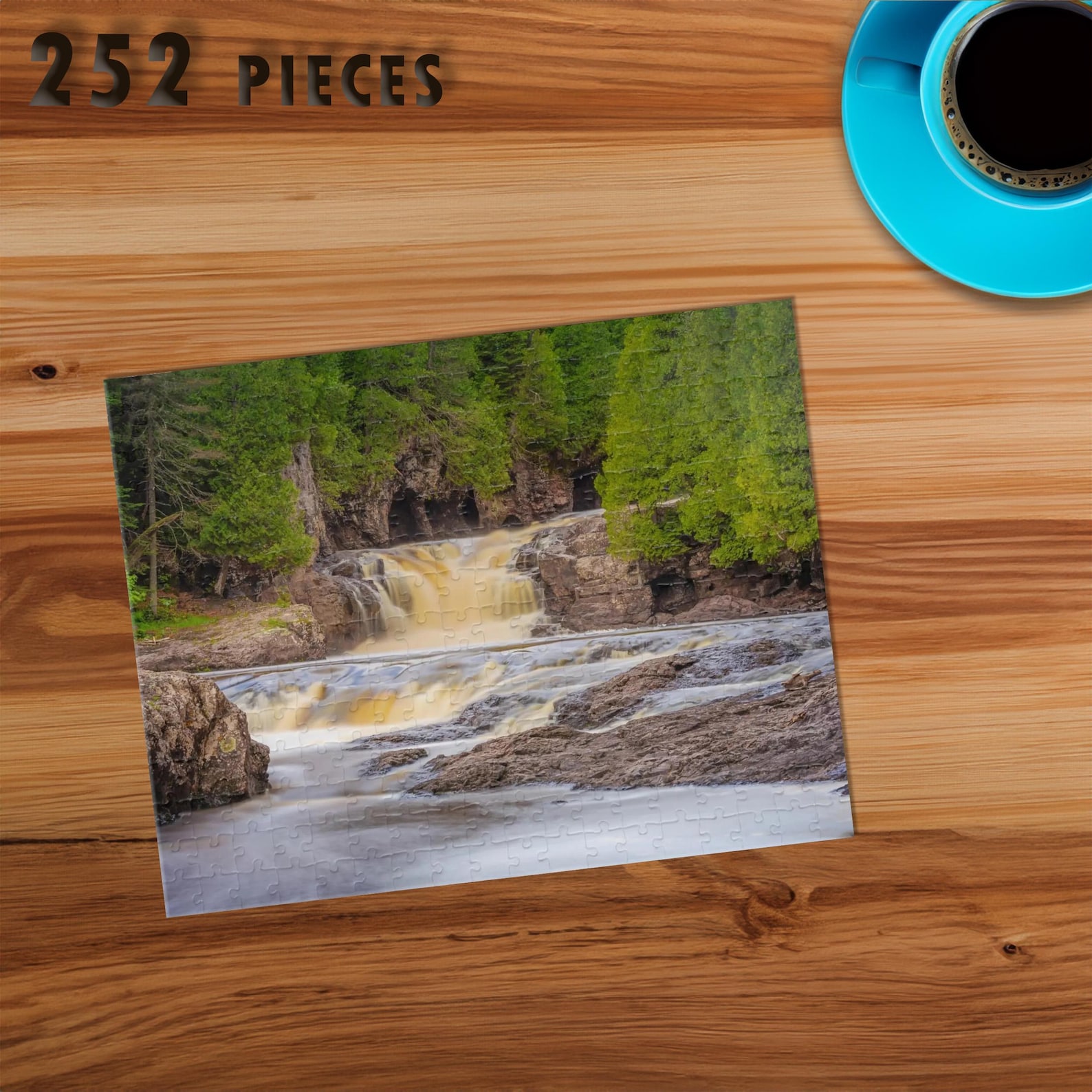 Waterfall Puzzle | Nature Jigsaw Puzzle | Puzzle for Adults - Etsy