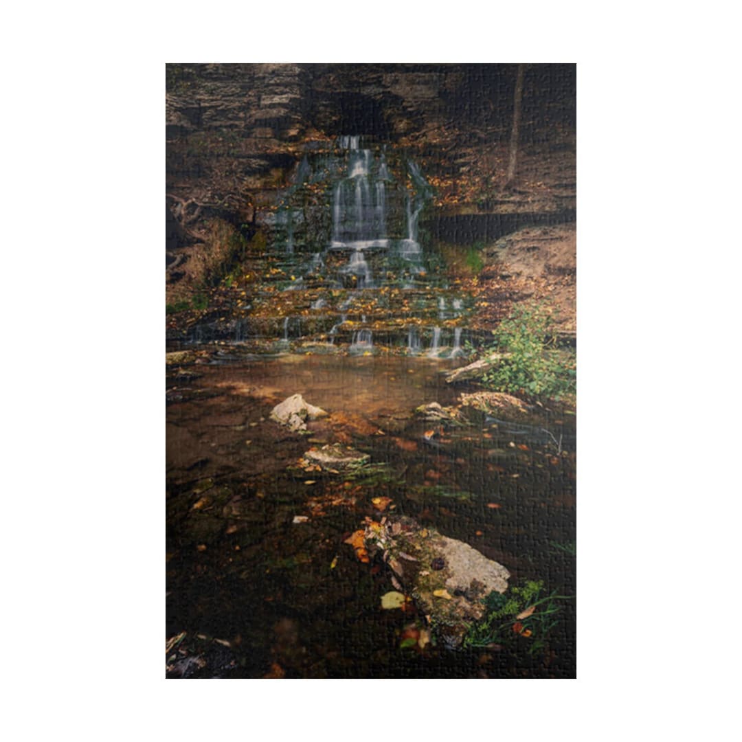 Waterfall Nature Jigsaw Puzzle | Autumn Waterfall Puzzle | Puzzle for ...