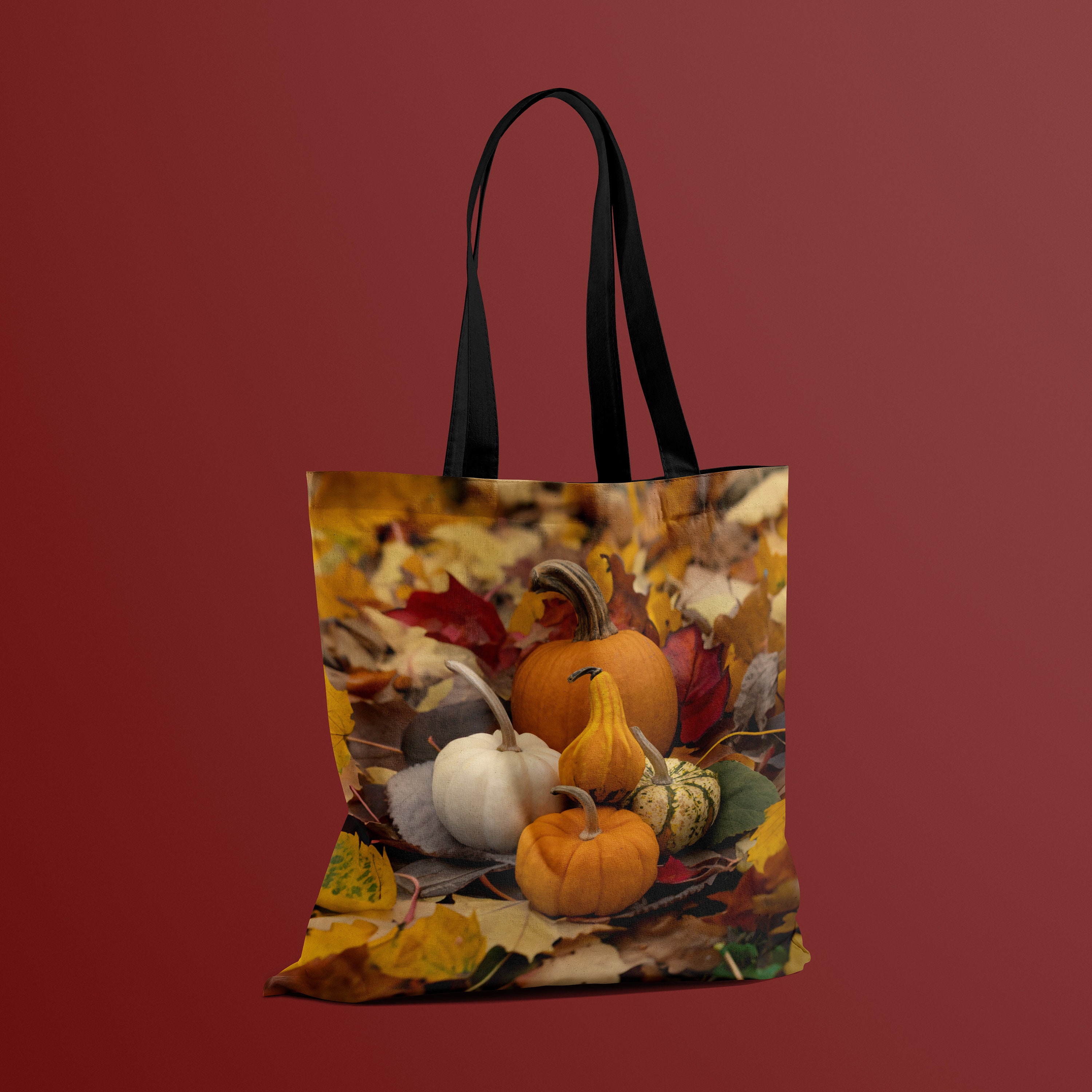 Autumn Tote Bag Pumpkin Tote Bag Gift for Her Unique Tote - Etsy