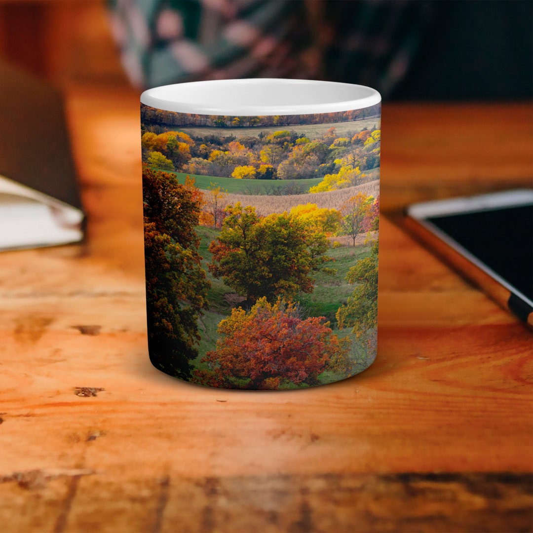 Fall Countryside Mug | Midwest Autumn Themed Coffee Mug - Etsy