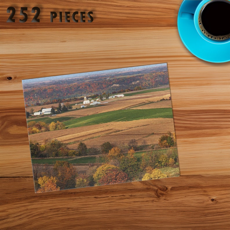Iowa Fall Countryside Jigsaw Puzzle: Midwest Nature Photography - Etsy