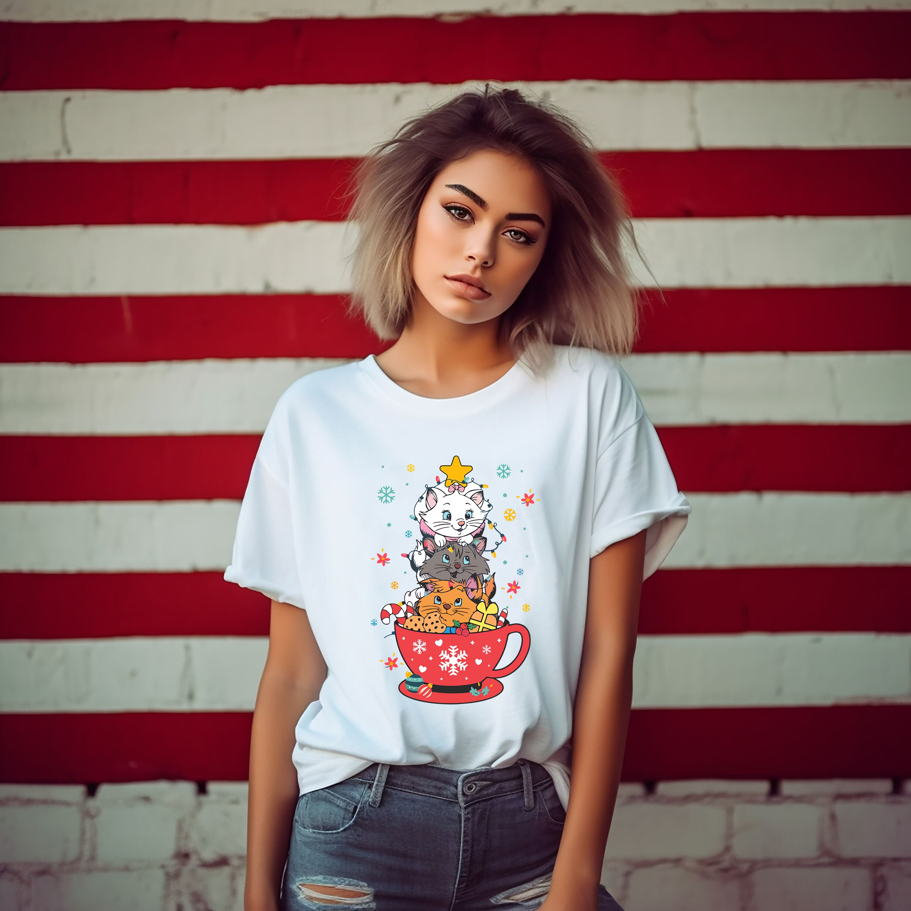 Dis-ney Aristocats Christmas Png, Marie Christmas Shirt, Aristocats ...