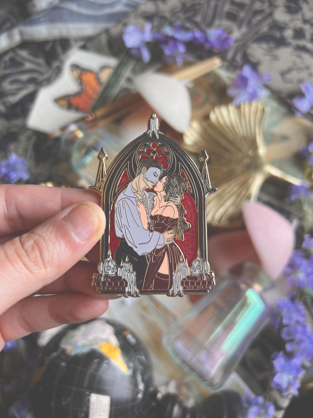 Spooky Couple Pins (red & Black) - Etsy