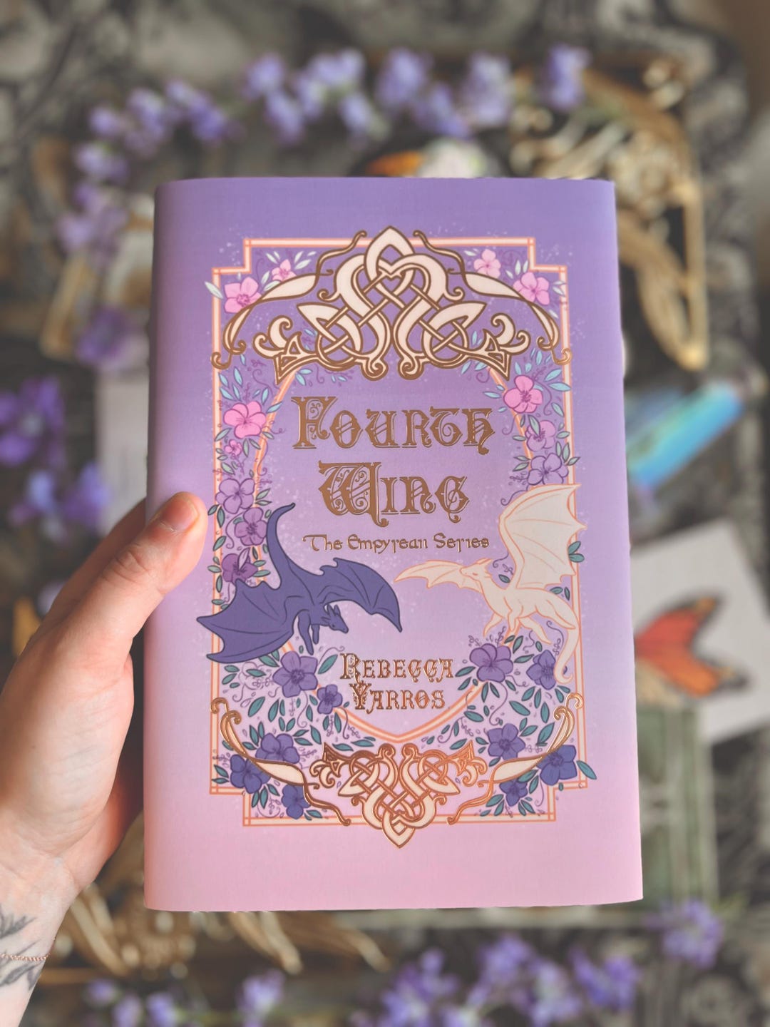 Fourth Wing Rose Gold Dust Jacket - Etsy