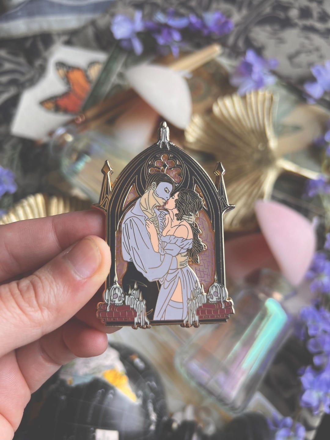 Spooky Couple Pins (purple & White) - Etsy