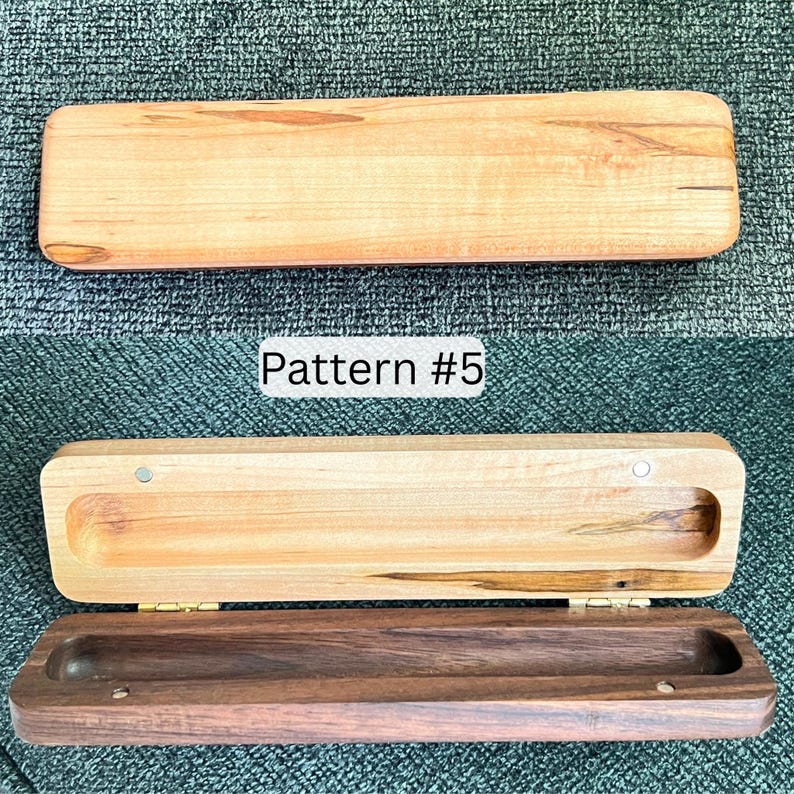 Maple & Walnut Cigar Case: Magnetic Closure, Brass Hinges - Etsy