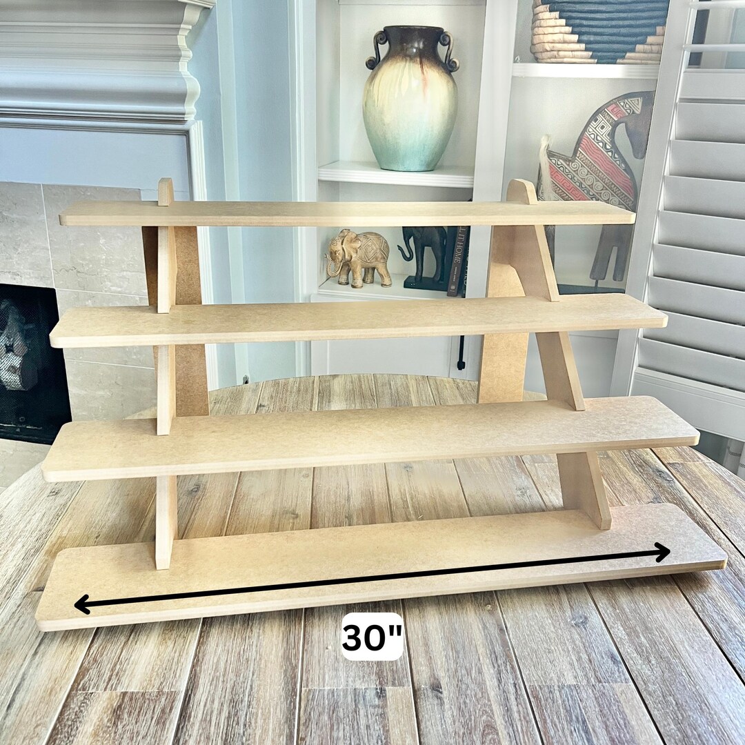 4-tier HDF Display Stand: Tabletop 30" Shelving Display - Etsy