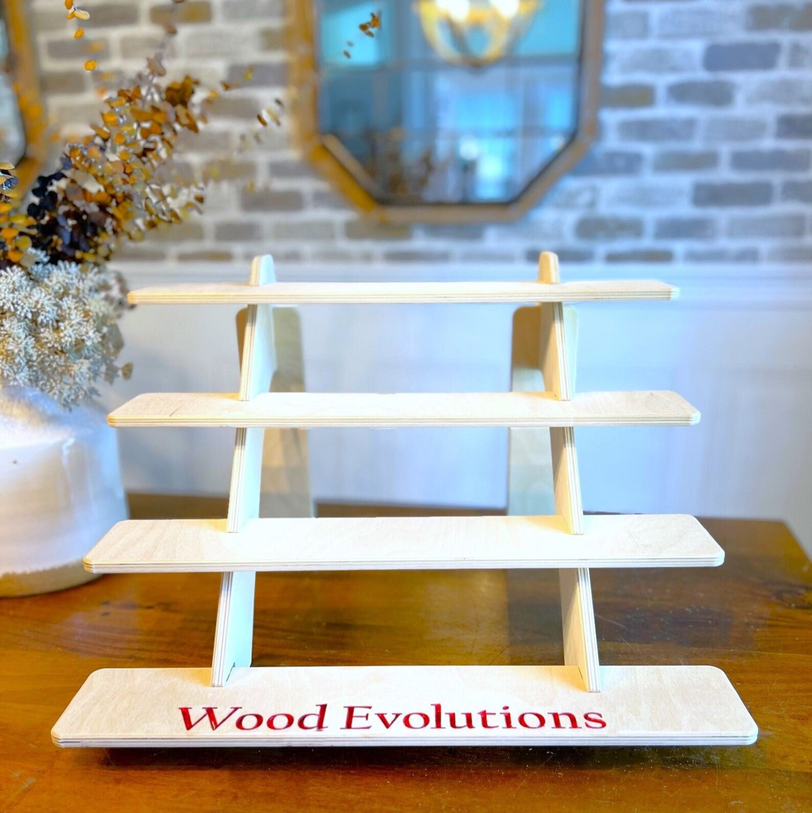 4-tier 21.5 Wood Display, Candle Display, Booth Stand, Affordable ...