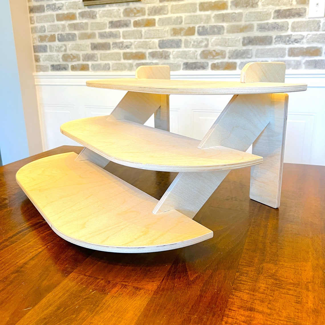 3-tier 25 Curved Display Stand, Large Display Stand, Craft Show Display ...