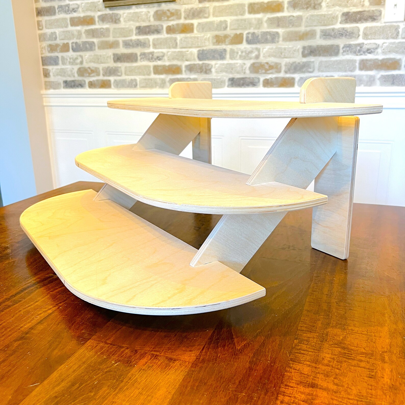 3-tier 25 Curved Display Stand, Large Display Stand, Craft Show Display ...