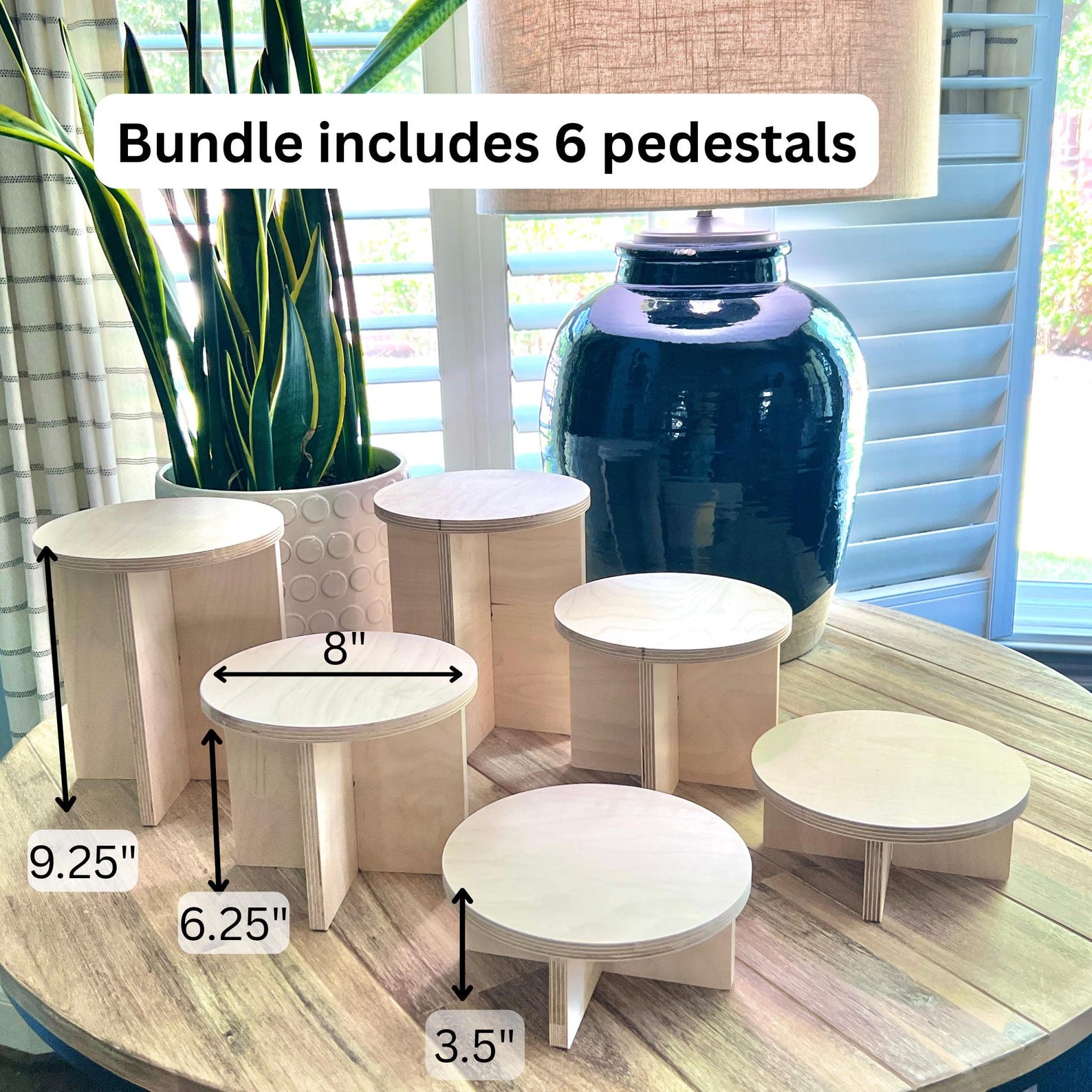 Birch Wood Display Stand Set: Collapsible Craft Show Shelving 9pc Set ...