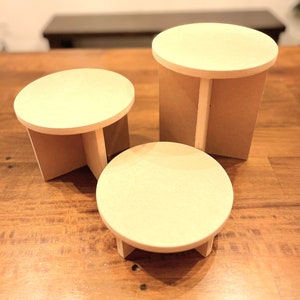 3-tier Round Display Set, Round Stands, Cake Stand, Candle Display ...