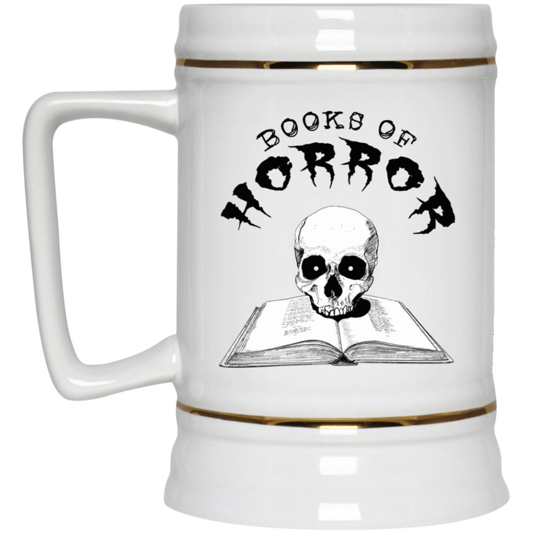 22217 Beer Stein 22oz. Books of Horror Design 1 - Etsy