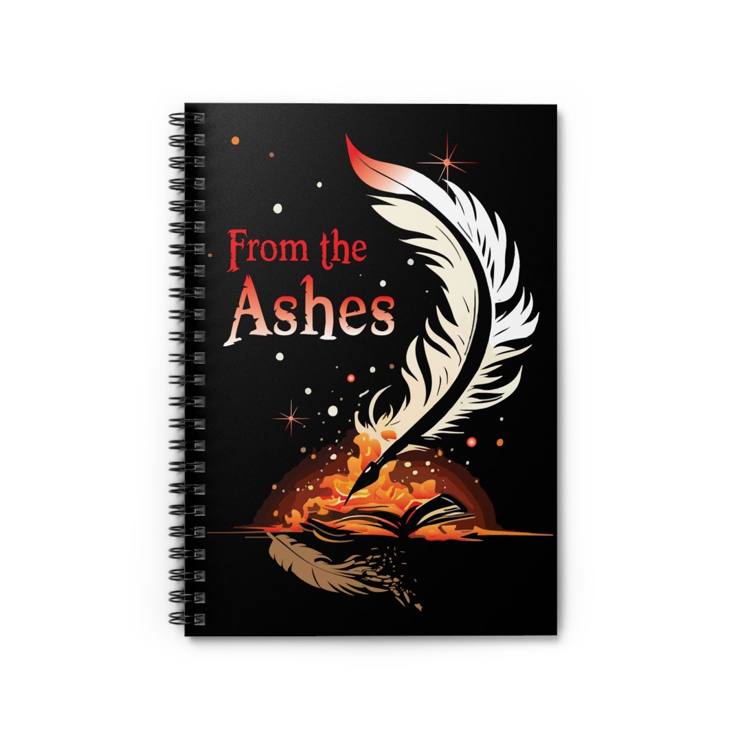 Spiral Notebook Ruled Line From the Ashes - Etsy