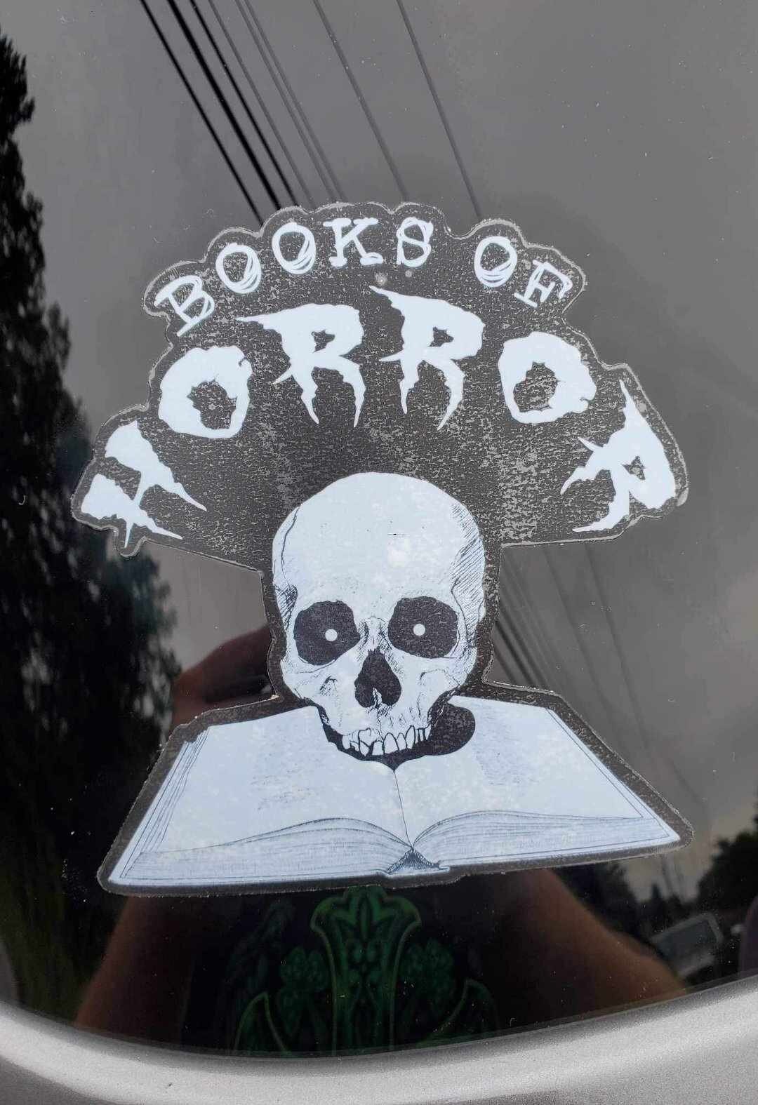 Books of Horror Decal Sticker & Bookmark - Etsy