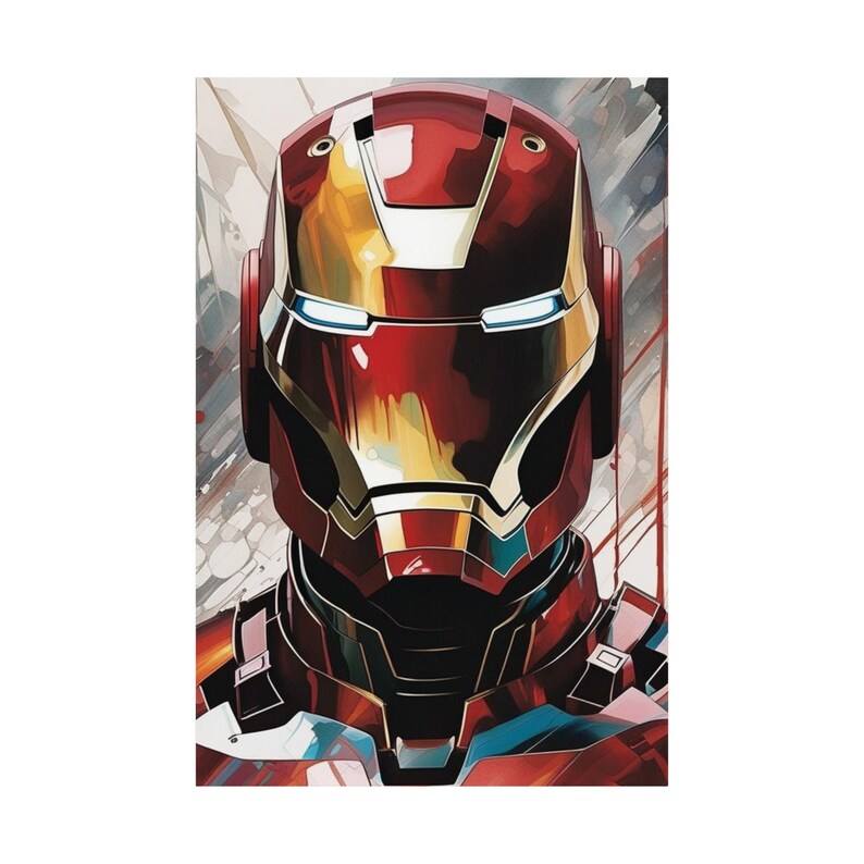 Iron Man Close-up Poster - Stunning Tony Stark Headshot Wall Art ...