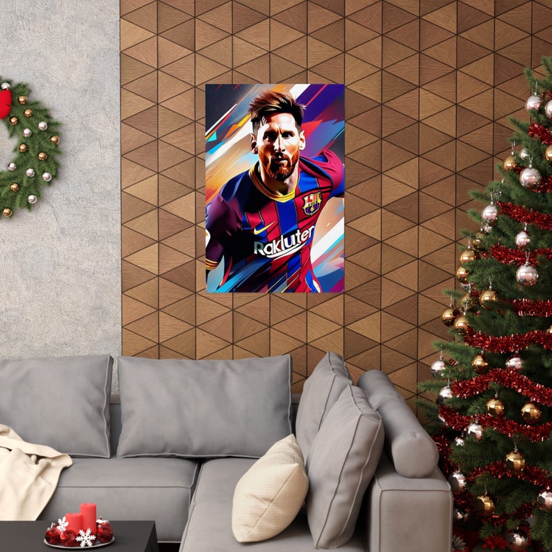 Lionel Messi Tribute Poster - Inspirational Football Legend Art Print ...