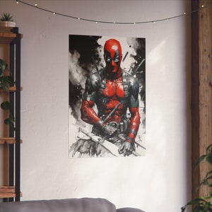 Deadpool Unleashed: Dynamic Wall Art Poster Marvel's Mercenary in ...