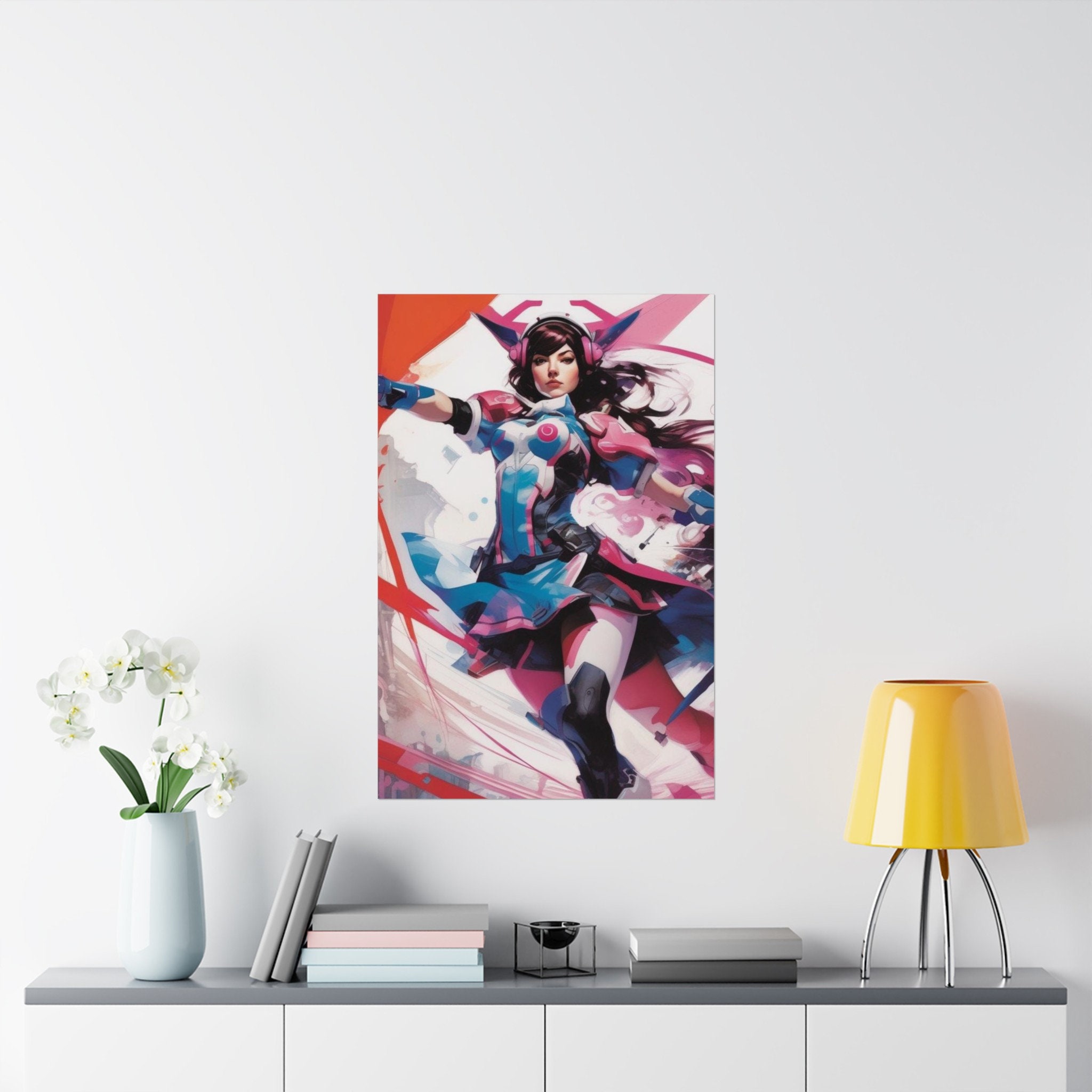 Overwatch D.VA Concept Posing Poster - Ultimate Gamer's Collectible ...