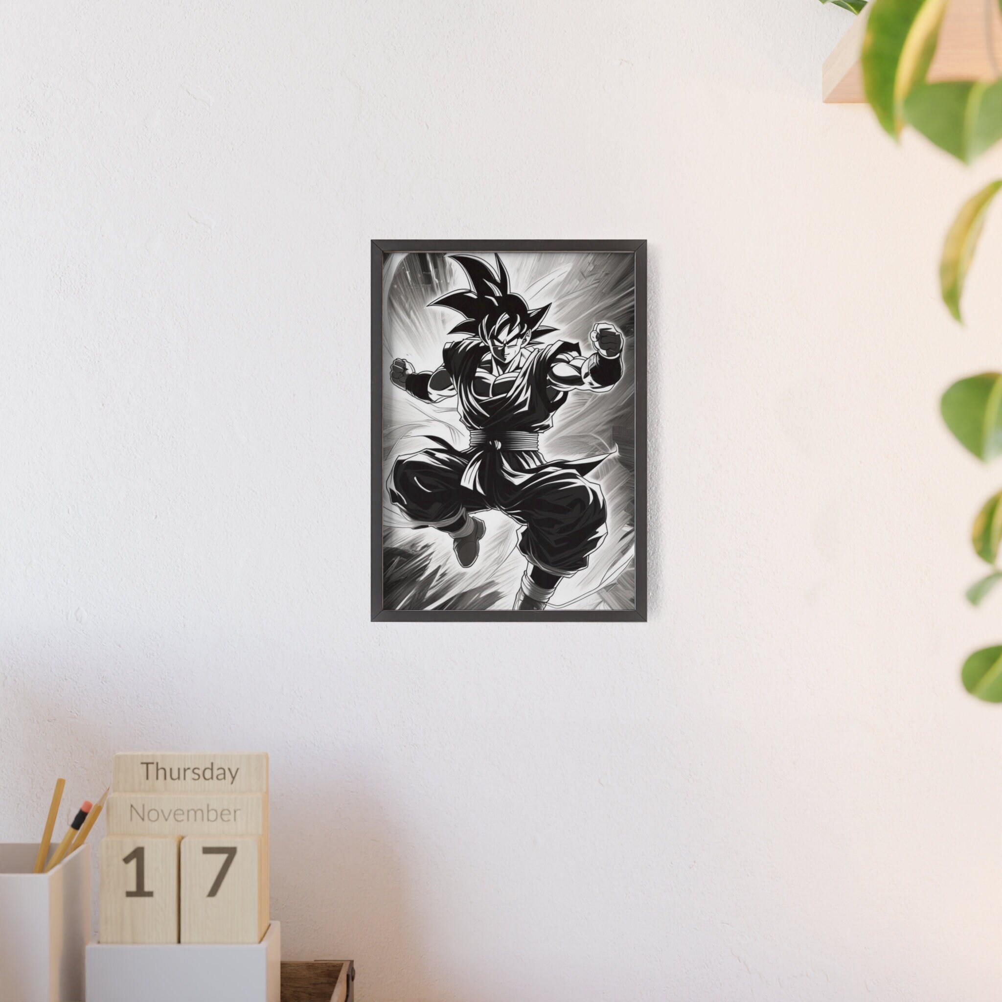 Dragon Ball Goku Powering up Wall Art/ Poster - Etsy