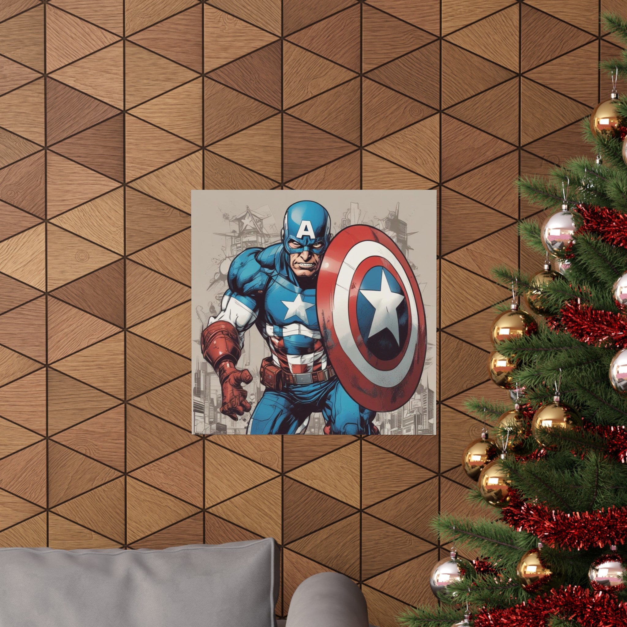 Captain America Poster - Classic Patriotic Wall Art - Marvel's First ...