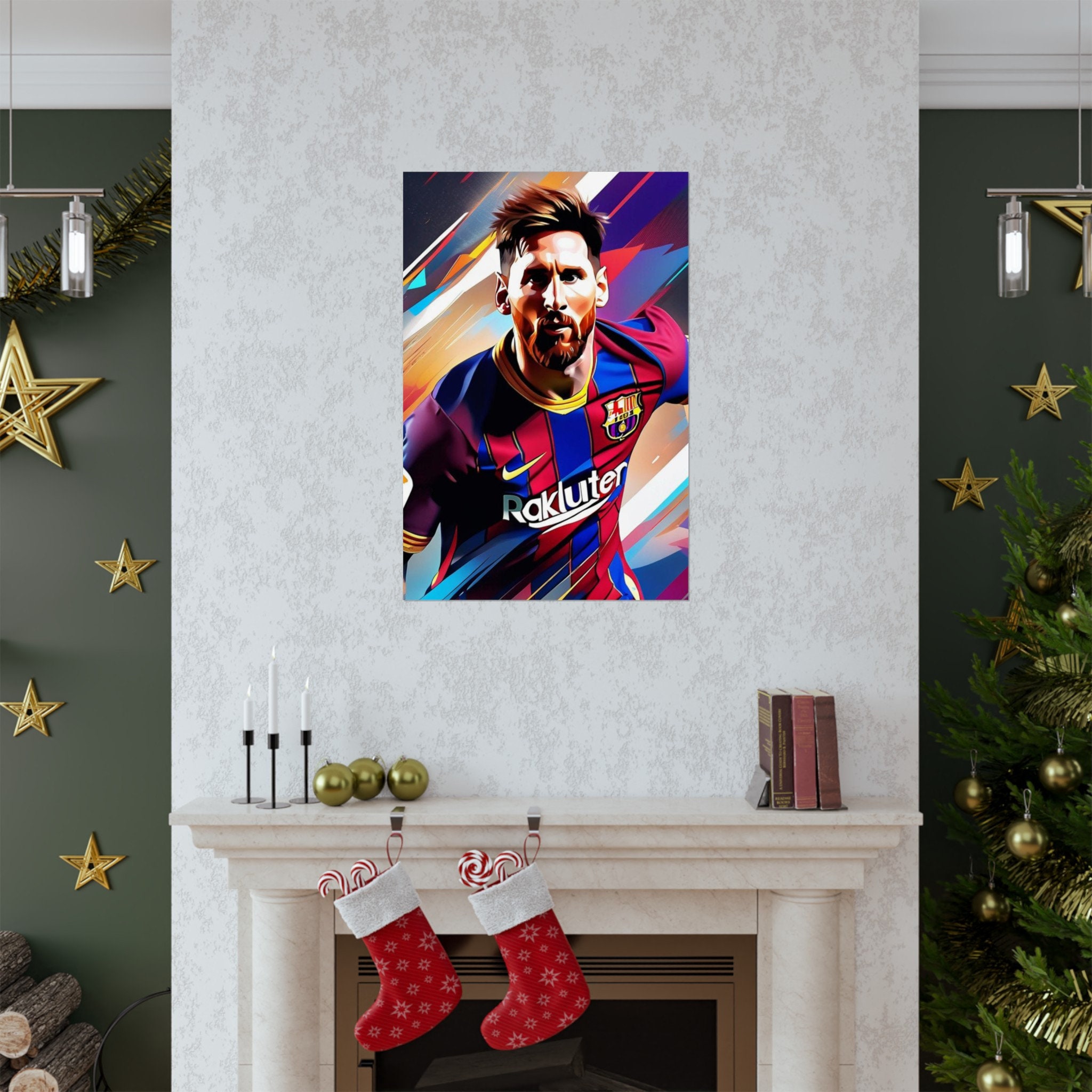 Lionel Messi Tribute Poster Inspirational Football Legend Art Print ...