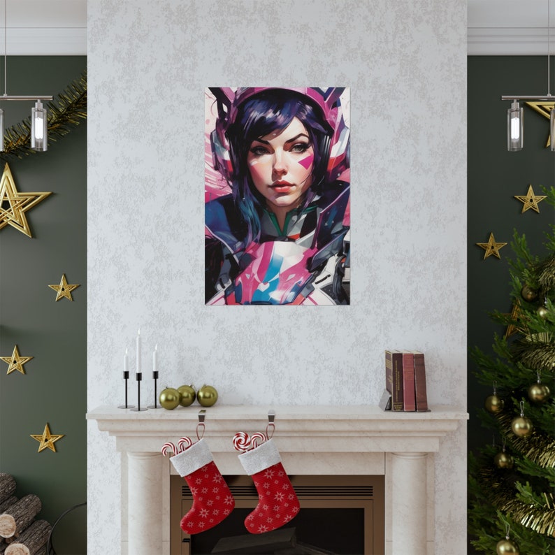 Overwatch D.VA Concept Poster - Iconic Mech Pilot Action Wall Art ...