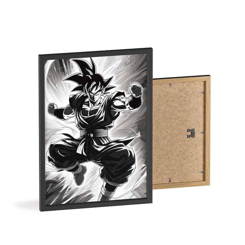 Dragon Ball Goku Powering up Wall Art/ Poster - Etsy