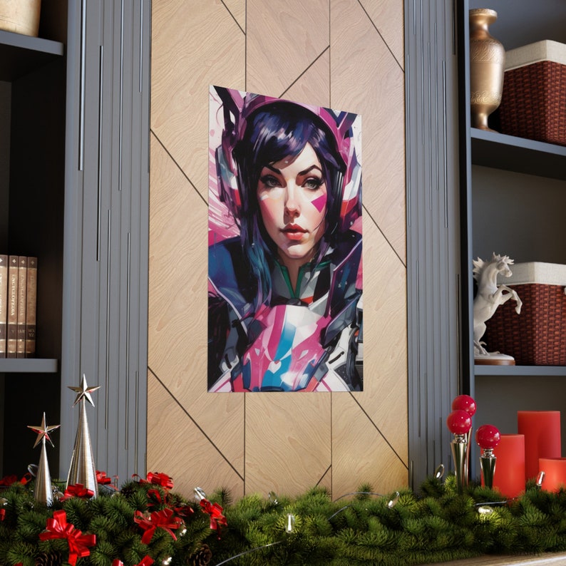 Overwatch D.VA Concept Poster - Iconic Mech Pilot Action Wall Art ...