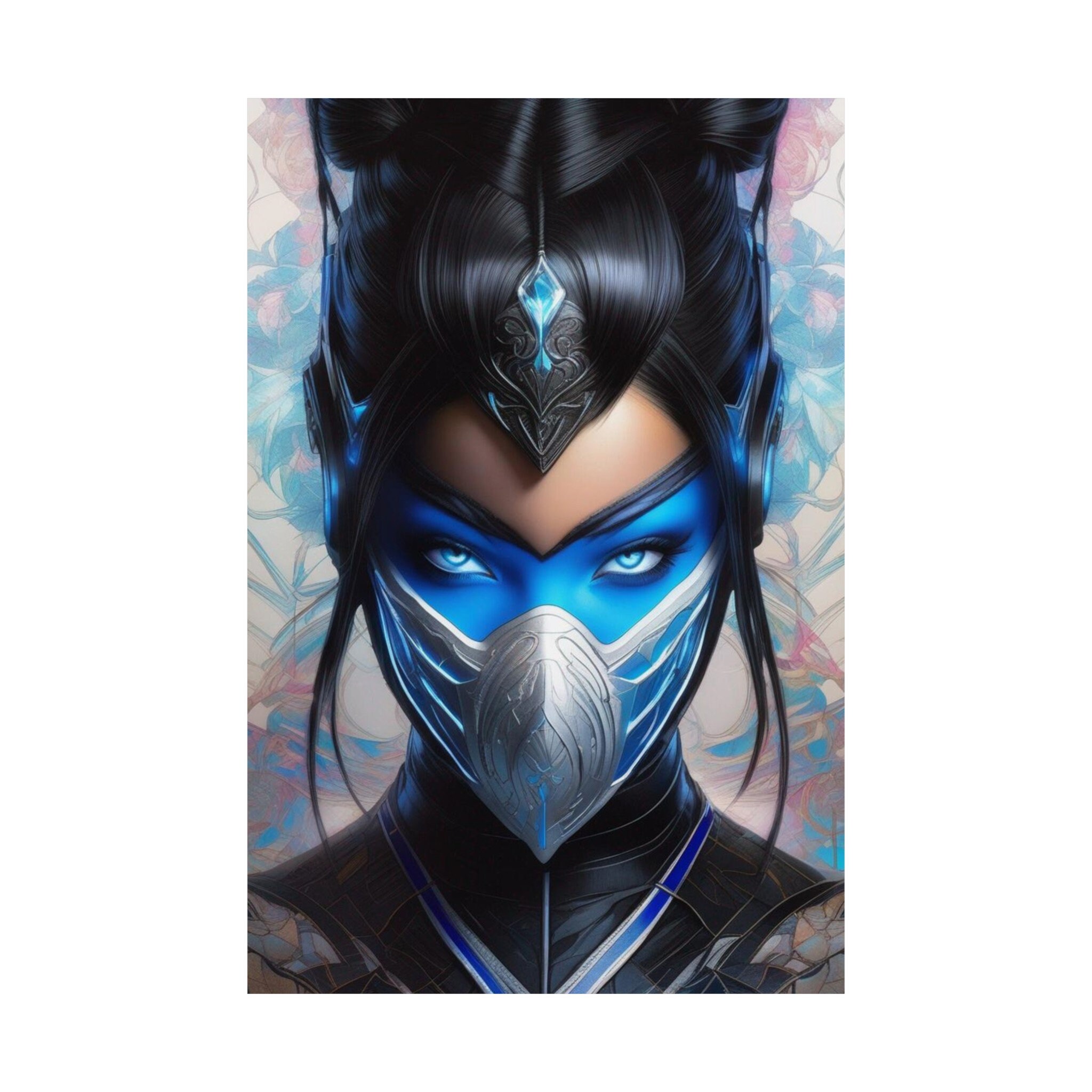 Kitana Mortal Kombat Concept Art Poster - Majestic Warrior Princess ...