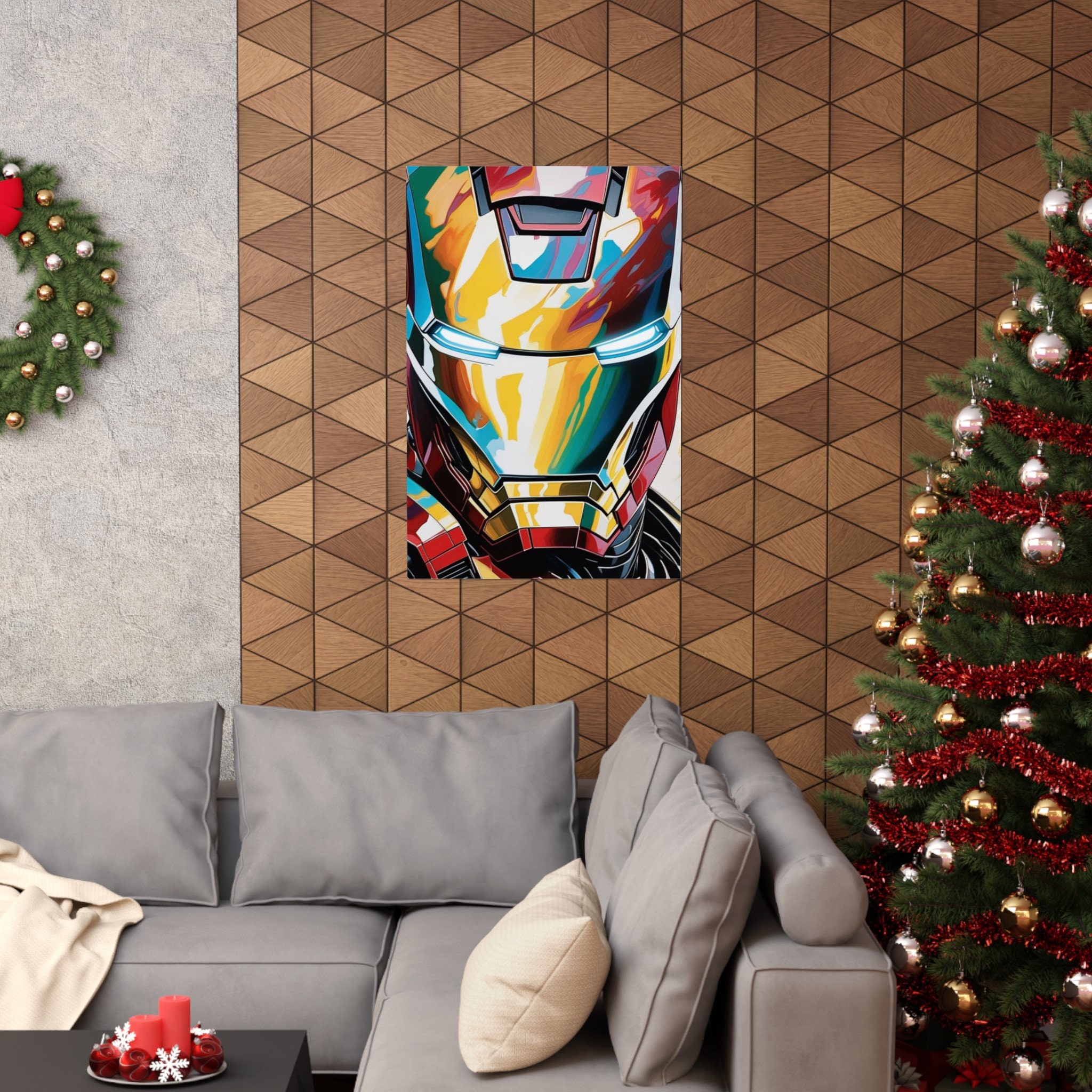 Iron Man Armor Headshot Poster - Iconic Superhero Portrait Print ...