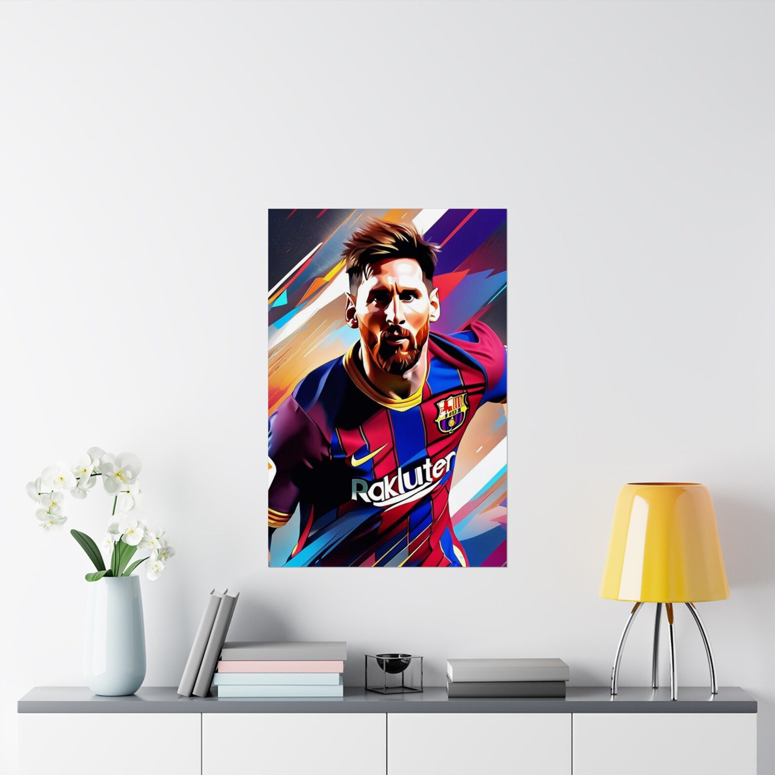 Lionel Messi Tribute Poster Inspirational Football Legend Art Print ...