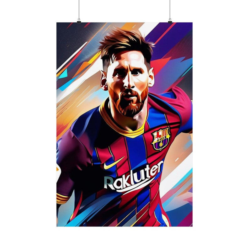 Lionel Messi Tribute Poster - Inspirational Football Legend Art Print ...