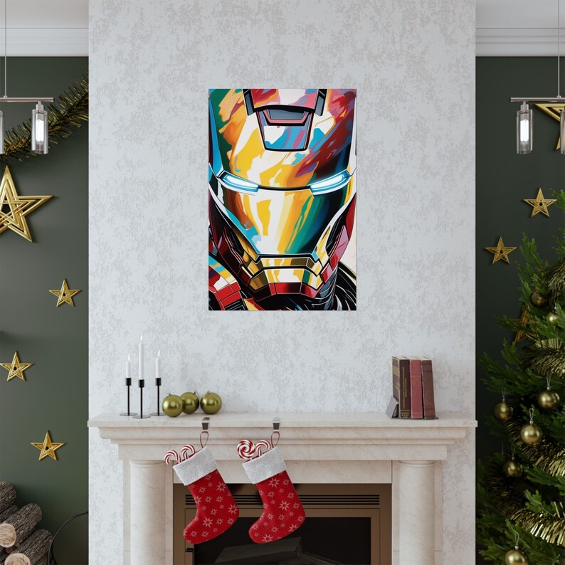 Iron Man Armor Headshot Poster - Iconic Superhero Portrait Print ...