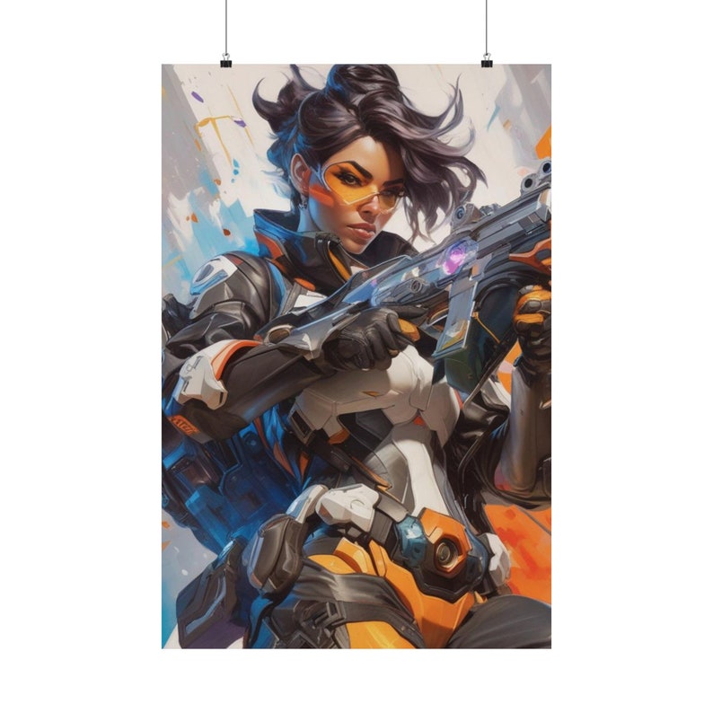 Overwatch Marksman Hero Poster Exclusive Concept Art Futuristic Shooter ...