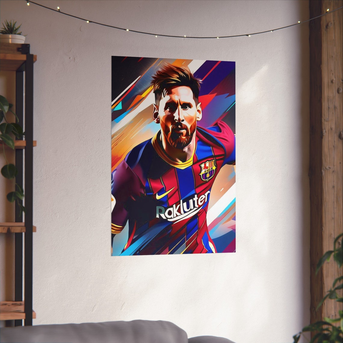 Lionel Messi Tribute Poster Inspirational Football Legend Art Print ...