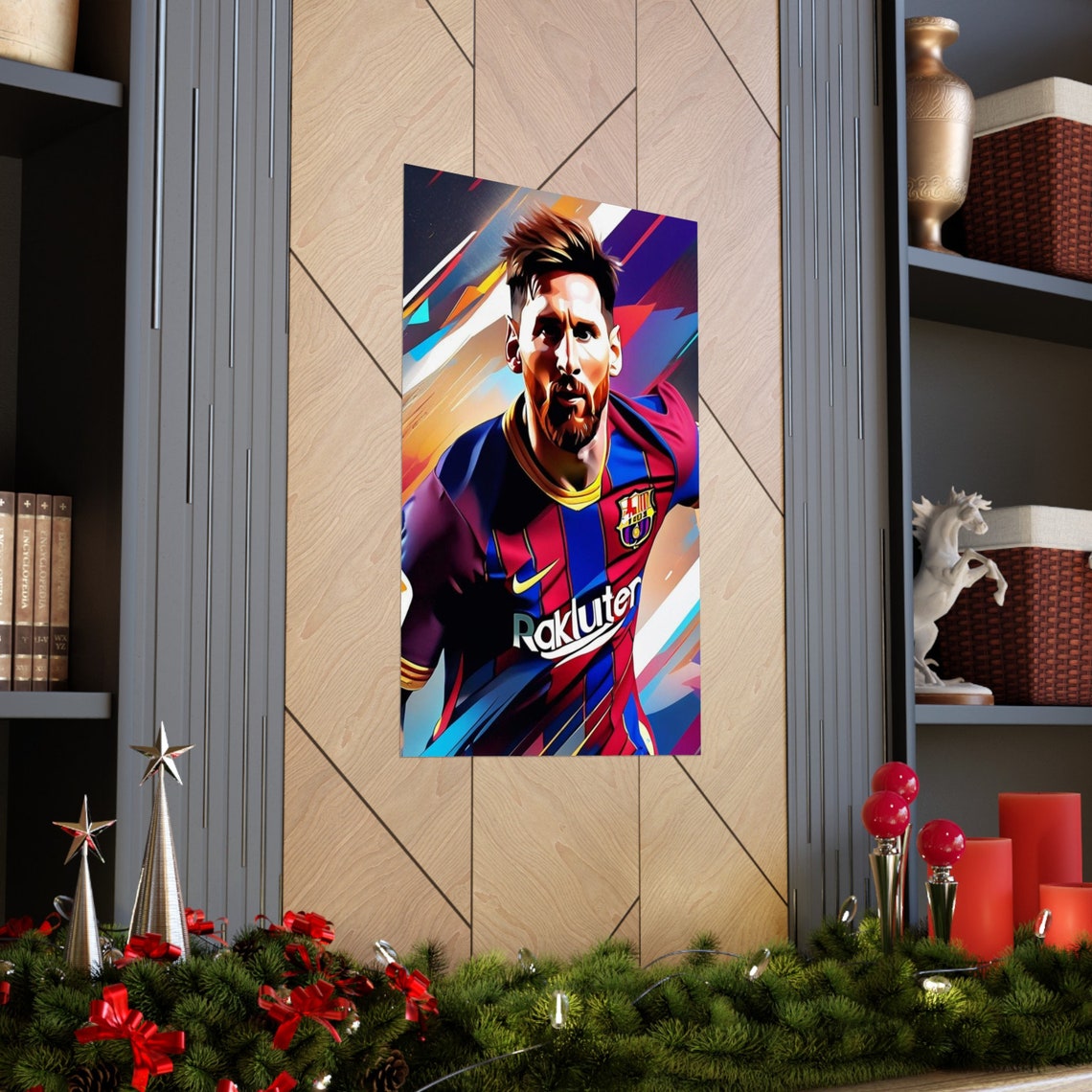 Lionel Messi Tribute Poster Inspirational Football Legend Art Print ...