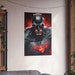 Red Eye Batman Poster - Striking Superhero Wall Art - Gothic Vigilante ...