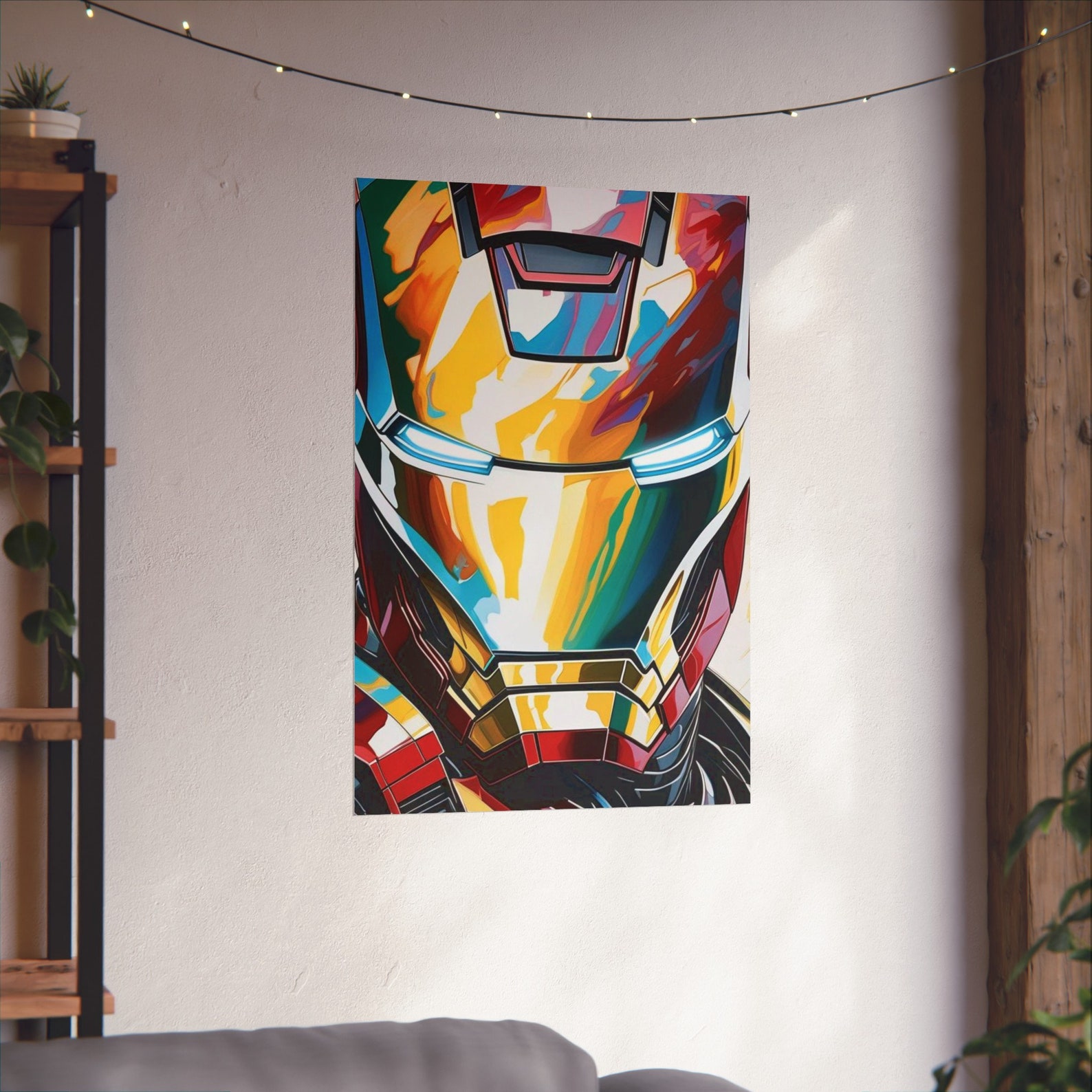 Iron Man Armor Headshot Poster - Iconic Superhero Portrait Print ...