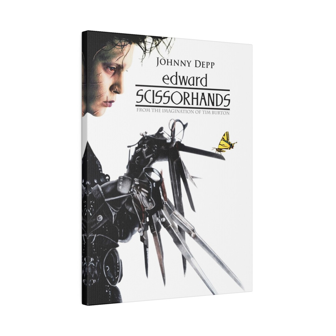 Edward Scissorhands Movie Poster Custom Canvas Wall Print - Etsy