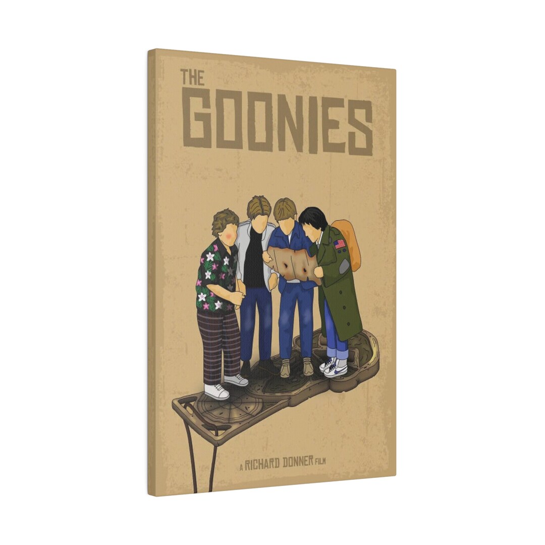 The Goonies Abstract Animated Poster Custom Canvas Wall Print - Etsy