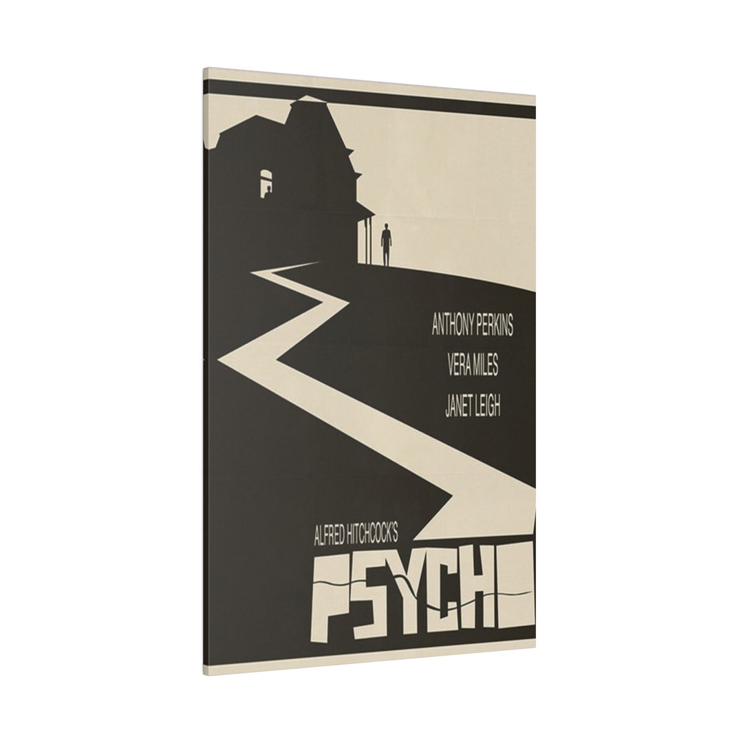 Alfred Hitchcock's Psycho Alternate Movie Poster Custom Canvas Wall ...