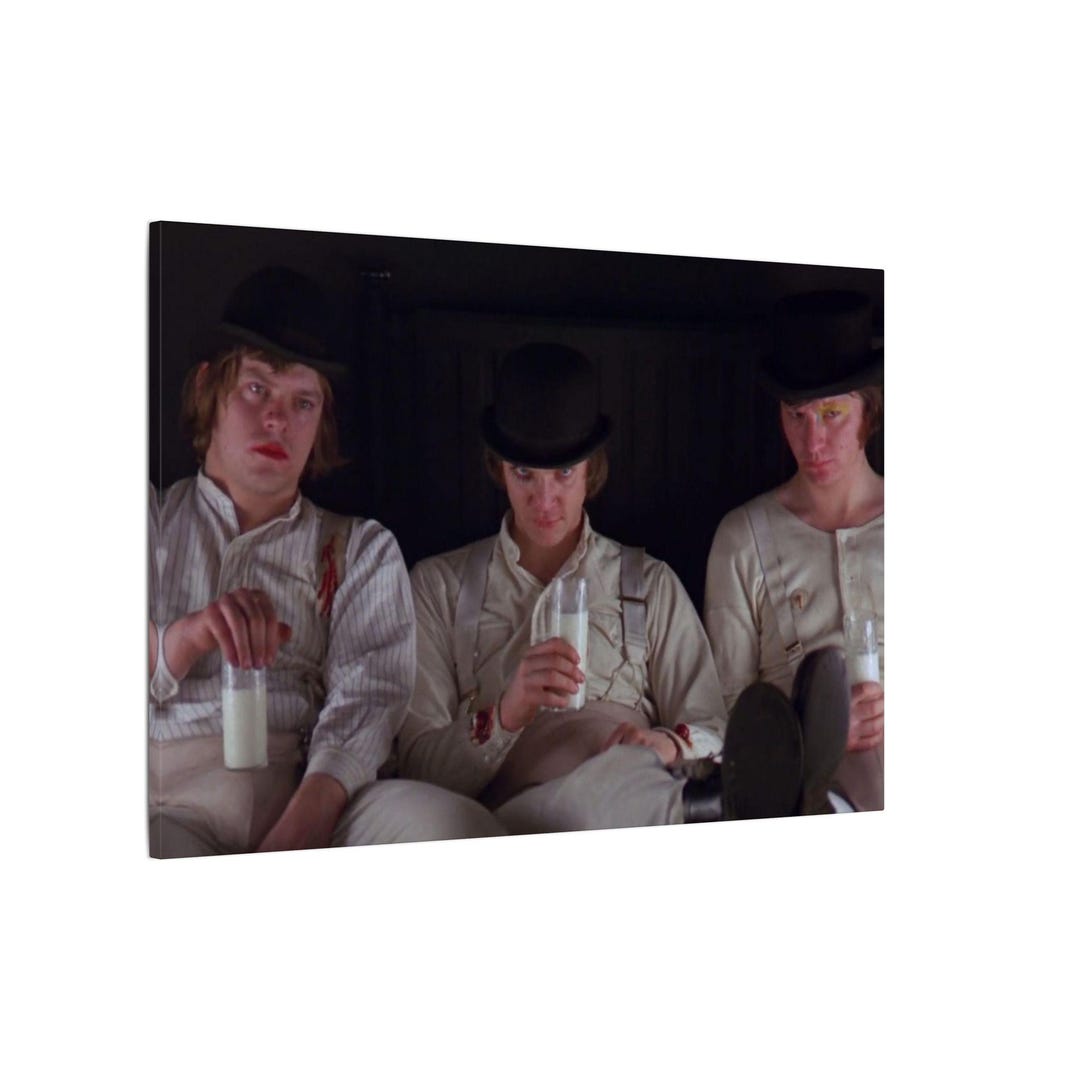 A Clockwork Orange Droogs Milk Bar Canvas Wall Print - Etsy
