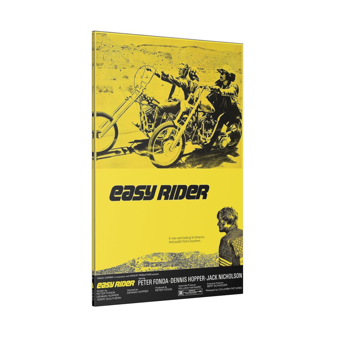 Easy Rider Movie Poster Custom Canvas Wall Print - Etsy