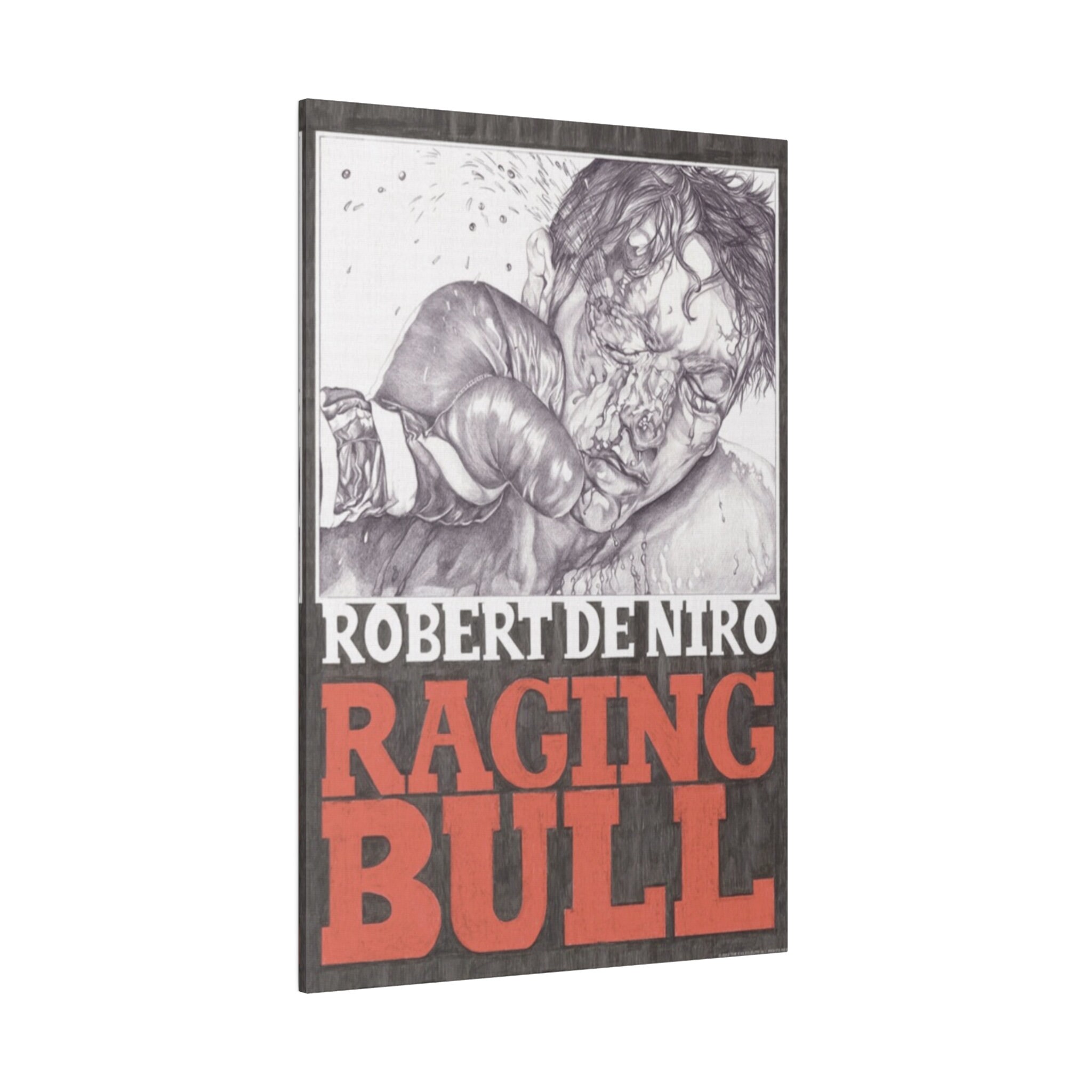Raging Bull Sketched Poster Custom Canvas Wall Print - Etsy