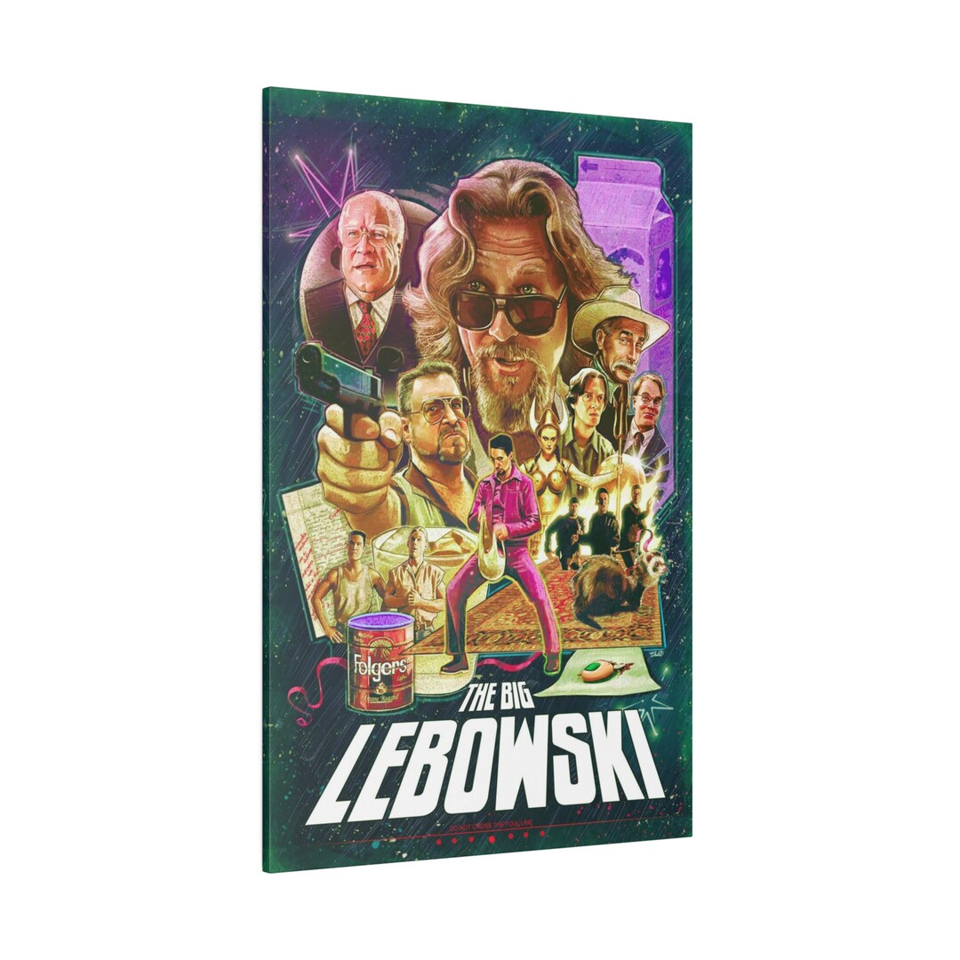 The Big Lebowski Abstract Poster Custom Canvas Wall Print - Etsy