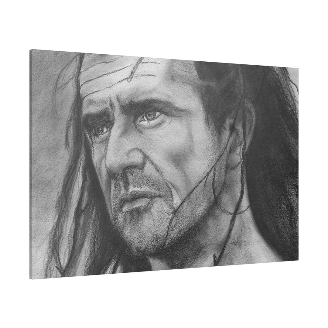 Braveheart William Wallace Sketch Custom Canvas Wall Print - Etsy