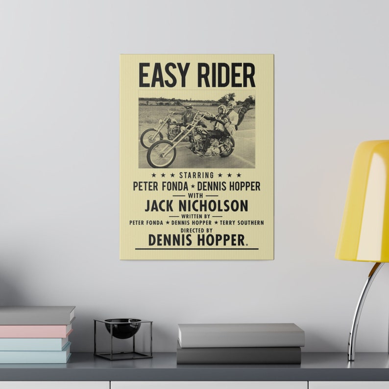 Easy Rider Classic Poster Custom Canvas Wall Print - Etsy